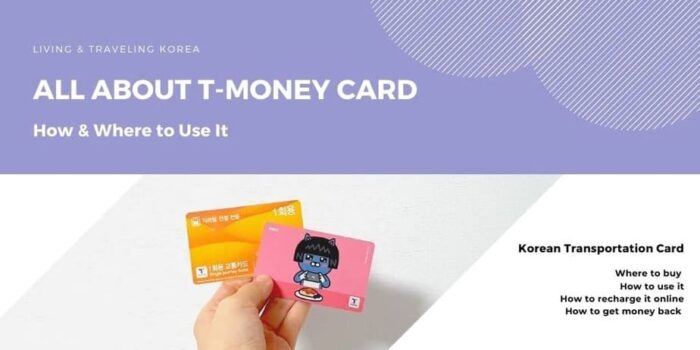 Todo sobre la tarjeta T-money en Corea - Cómo y dónde usarla - IVisitKorea